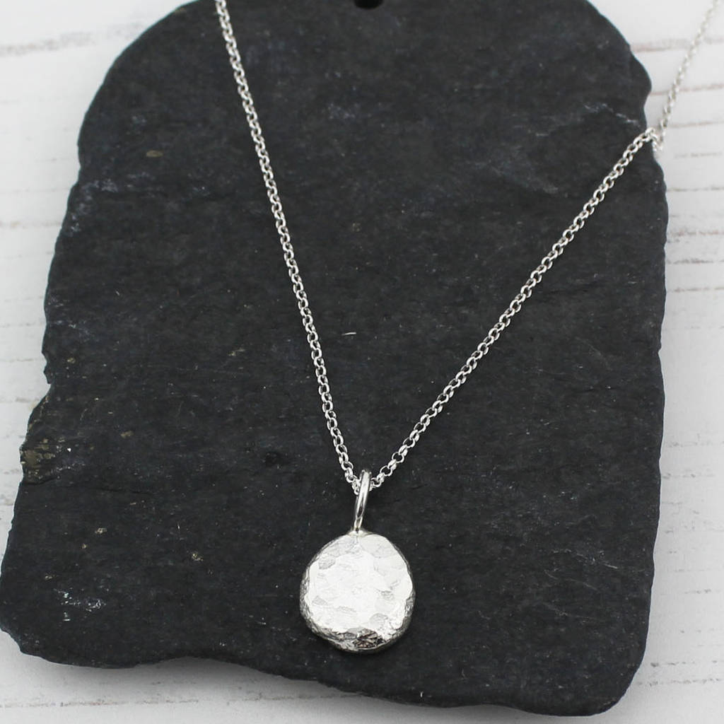 Sterling Silver Nugget Large Pendant By Lucy Kemp Silver Jewellery ...