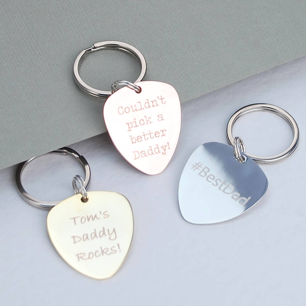 personalised favourite song lyric plectrum keyring by penelopetom ...