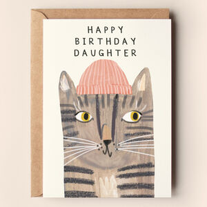 Daughter Cat Birthday Card By Darcie Olley