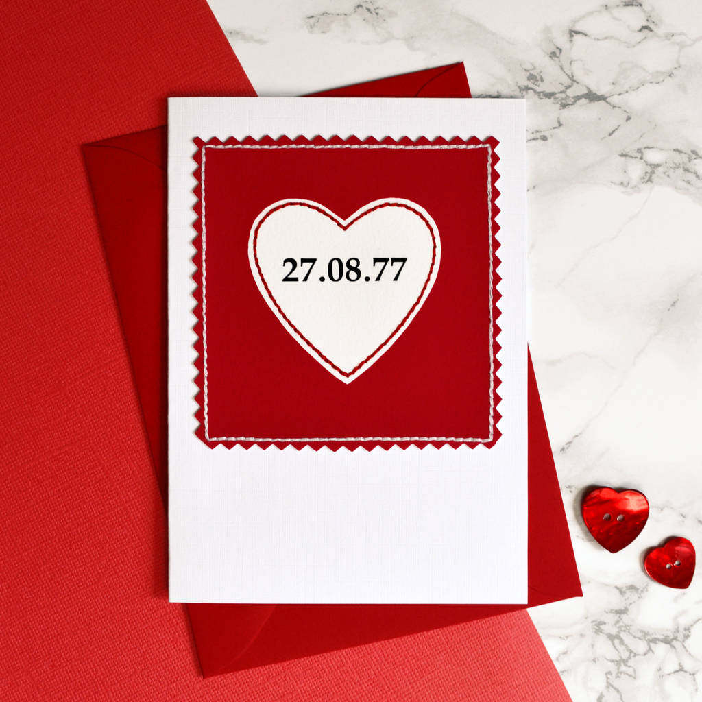 Personalised St Wedding Anniversary Card By Jenny Arnott Cards Gifts