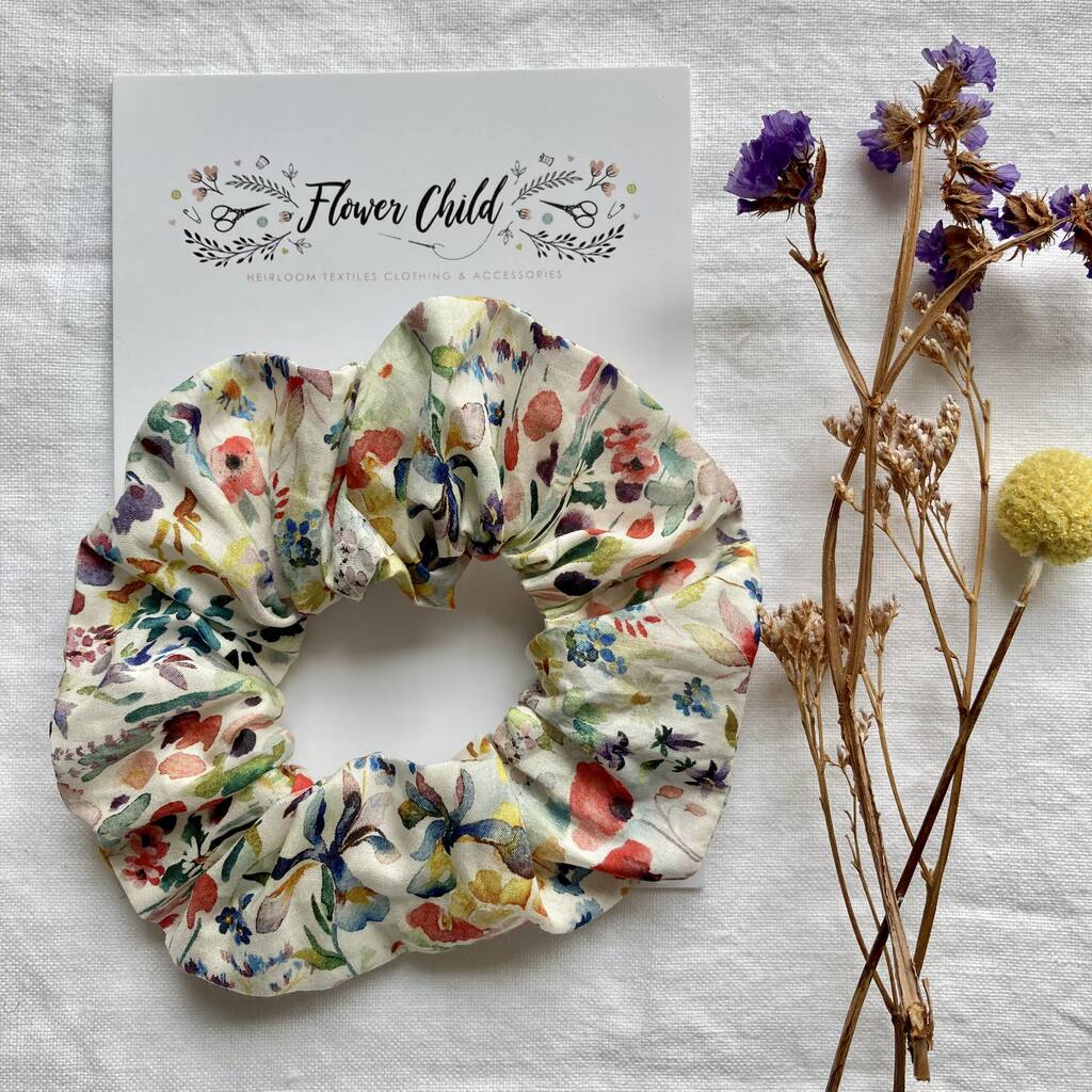 Handmade Liberty Fabric Scrunchies By Flower Child | notonthehighstreet.com