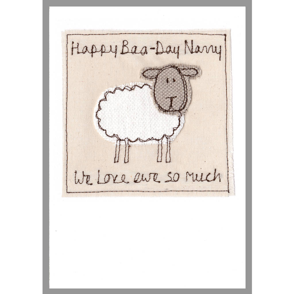 personalised sheep card by milly and pip gifts and cards ...
