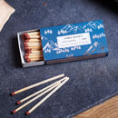 Personalised Foiled Mountains Matchbox And Matches By Oakdene Designs ...