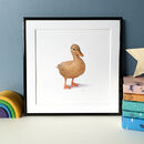 Illustrated Duck Print By Little Blue Zebra | notonthehighstreet.com