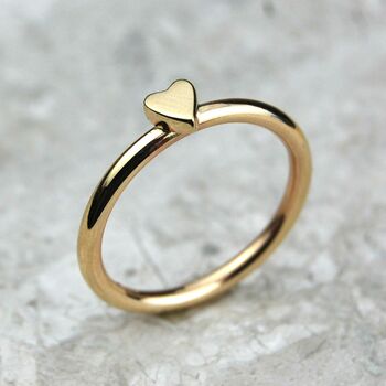 Handmade Solid Gold Heart Ring By Alison Moore Designs ...