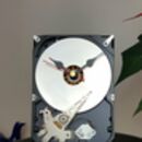 executive desk clock made with a computer hard drive by vyconic ...