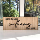Personalised Couples Wooden Sign By Perfect Personalised Gifts ...