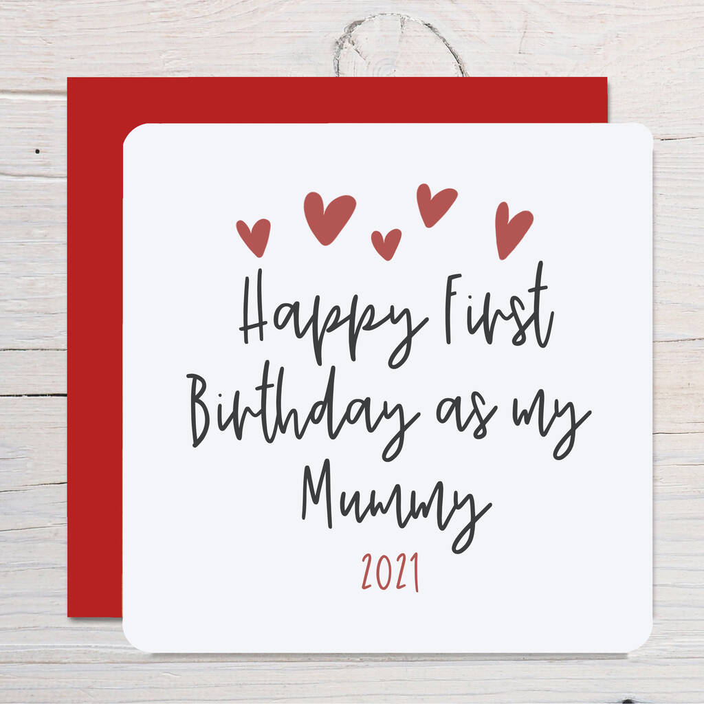 Happy First Birthday As My Mummy Card By Parsy Card Co ...