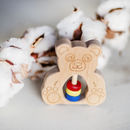 teddy eco baby rattle by natural gift store | notonthehighstreet.com