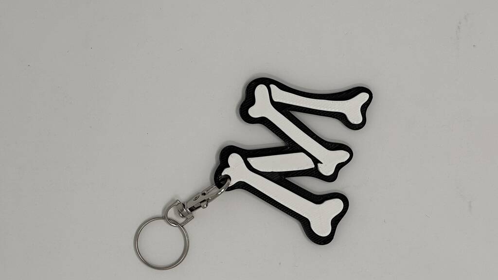 Bones Themed Keyring By Made Happy | notonthehighstreet.com