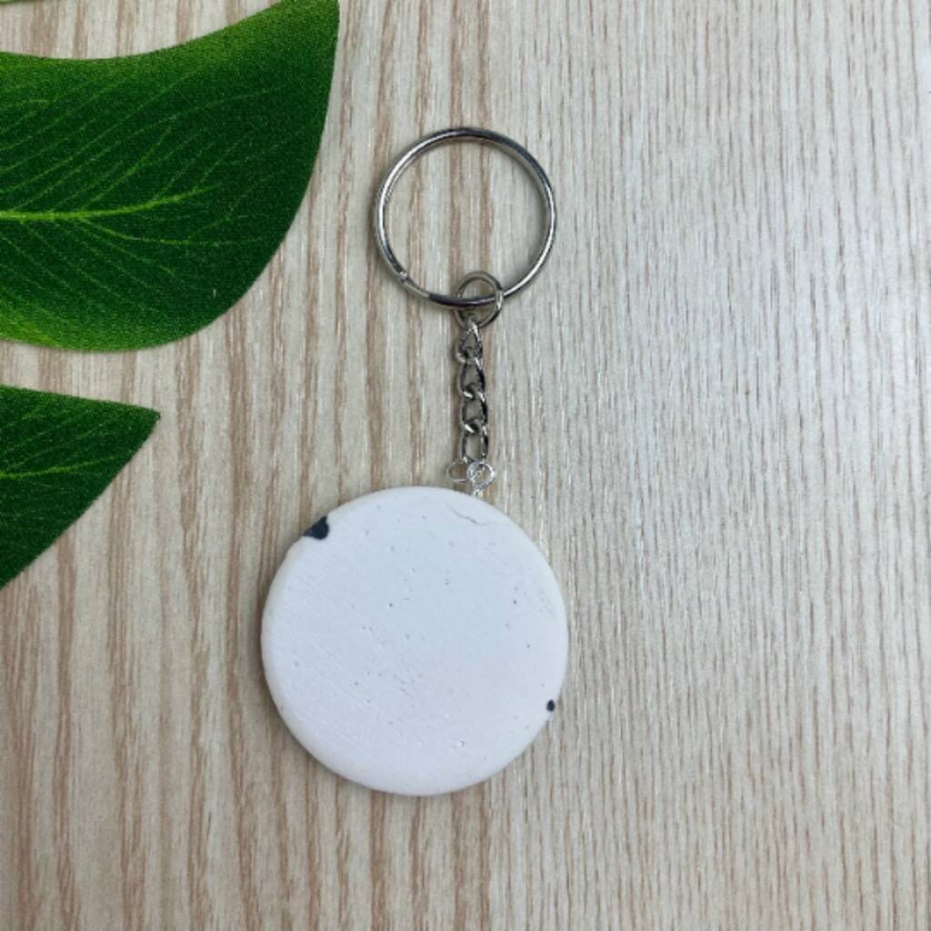 Round Keyring Keychain By Plum and Peach | notonthehighstreet.com