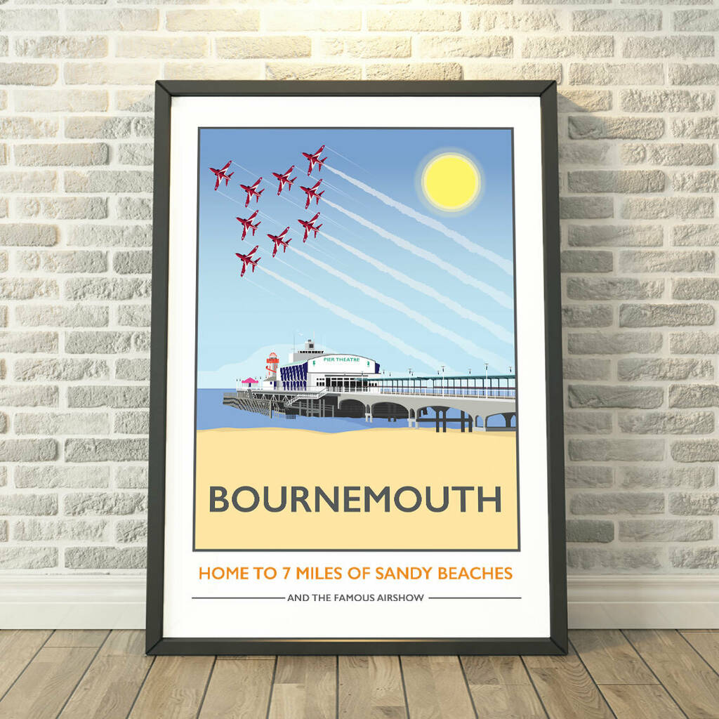 Bournemouth Pier, Dorset Print By Tabitha Mary | notonthehighstreet.com