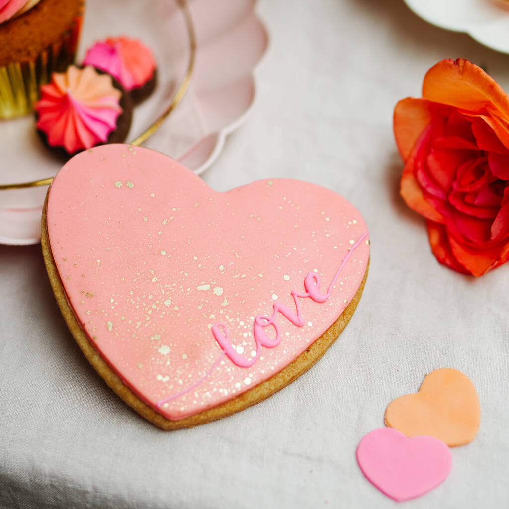 Personalised Love Heart Biscuit By Anna Cake Couture
