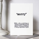Sorry Card By Made By B | notonthehighstreet.com