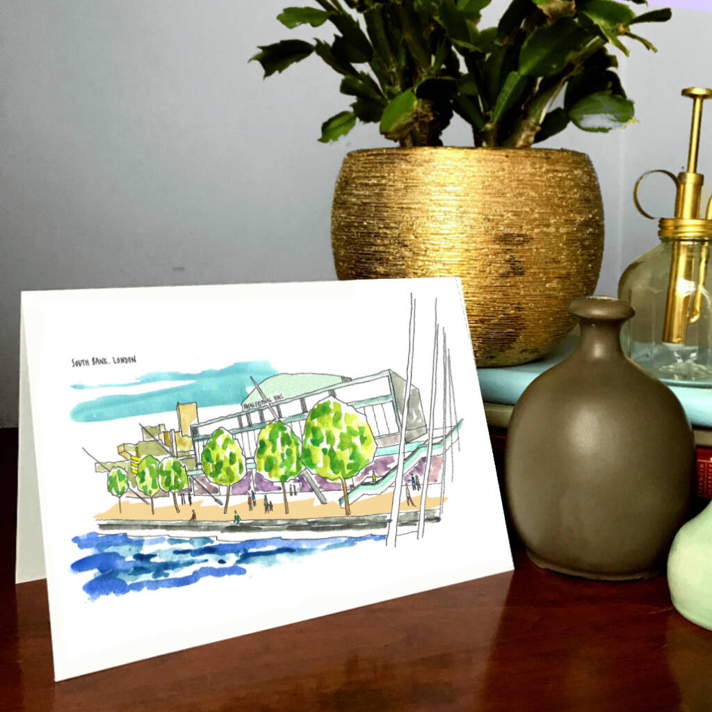Royal Festival Hall London Greetings Card By Draw The Line ...
