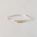 gold and silver stacking ring by anna calvert jewellery ...