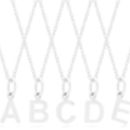 sterling silver personalised initial charm necklace by holly blake ...
