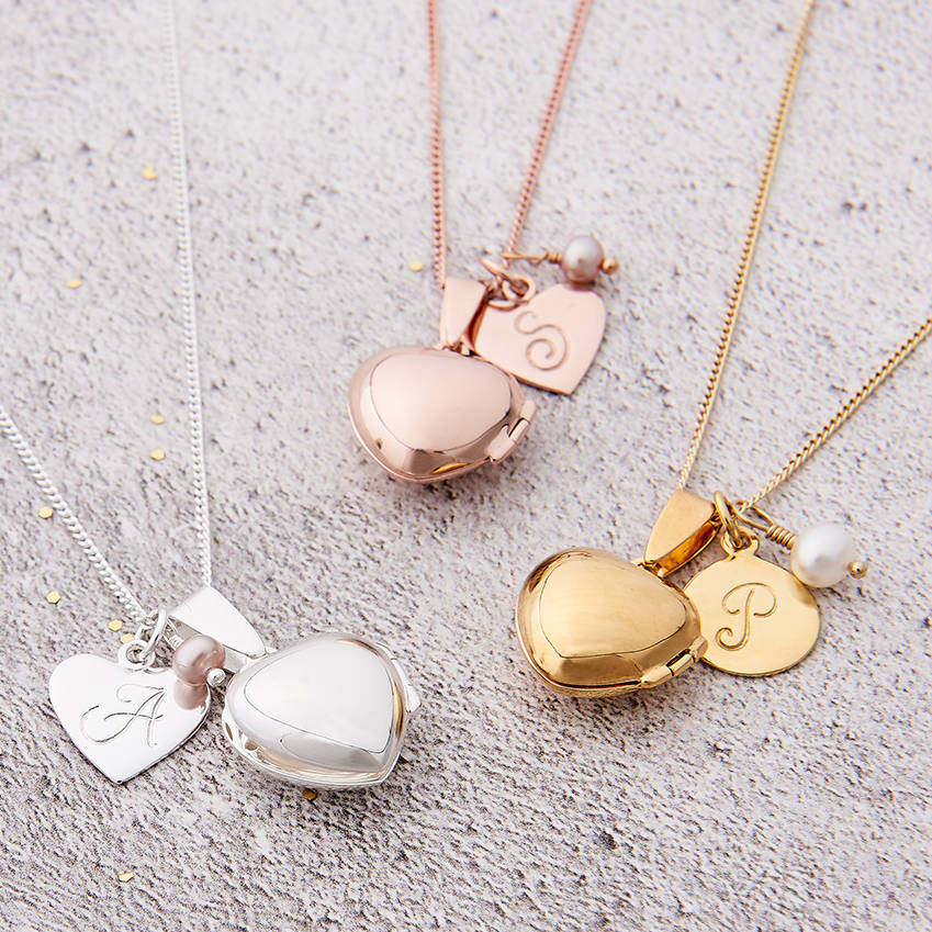 heart locket with birthstone by claudette worters | notonthehighstreet.com
