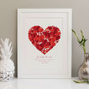 Love Heart Valentines Or Wedding Personalised Print By A Is For ...