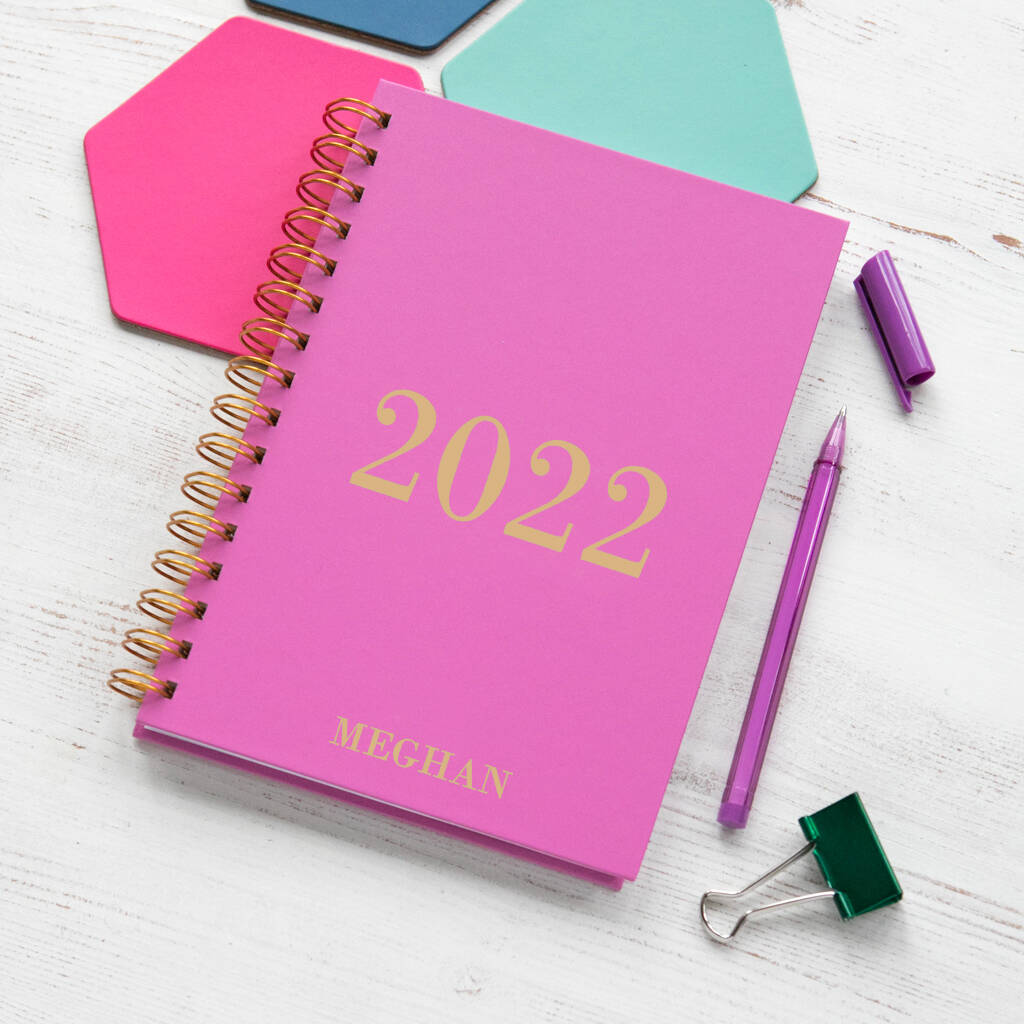 Personalised Traditional 2022 Weekly Diary By jin.b ...