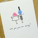 Personalised 'button Wedding' Handmade Card By Hannah Shelbourne ...