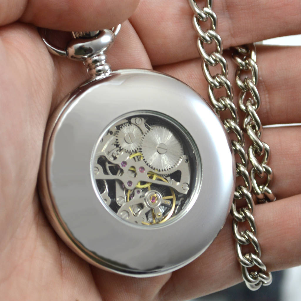 engraved pocket watch with roman numerals by giftsonline4u ...
