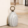 Onyx Grey Natural Marble Door Stop By Dibor | notonthehighstreet.com