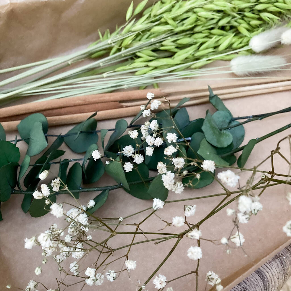 Green Dried Flower Posy Bunny Tails Oats Lareco By Neboho
