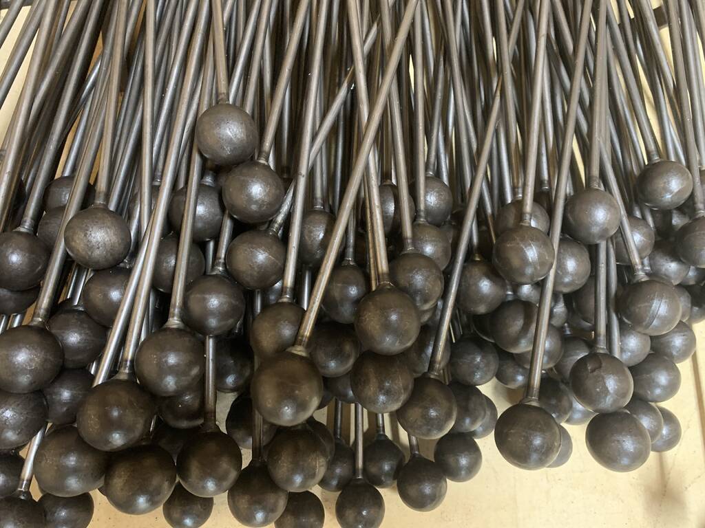 8mm Slimline Ball Topped Stakes Sets Of Six By Muntons Traditional ...