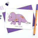 Dino Sore Dinosaur Get Well Soon Greeting Card By Dinosaurs Doing Stuff ...