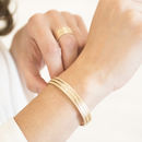 Personalised Open Bangle By Merci Maman | notonthehighstreet.com