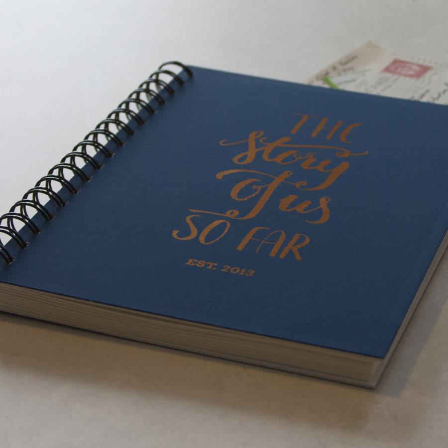 personalised the story of us so far memory book by & so they made ...