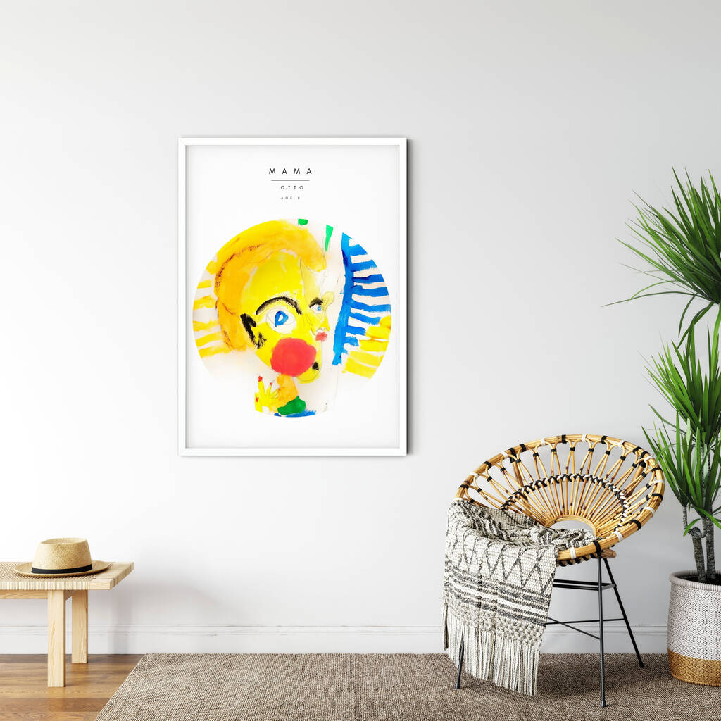 Custom Kids Artwork Print By MyTypePrint | notonthehighstreet.com