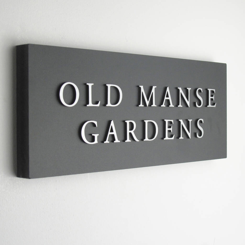 Personalised Contemporary House Sign By Mac and lilly ...
