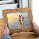 Personalised Our Wedding Day Photo Frame By Mirrorin ...
