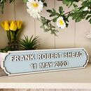 Personalised Name Vintage Wooden New Baby Road Sign By Craft Heaven ...