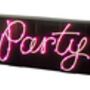 Party Light Up LED Sign By Magpie Decor | notonthehighstreet.com
