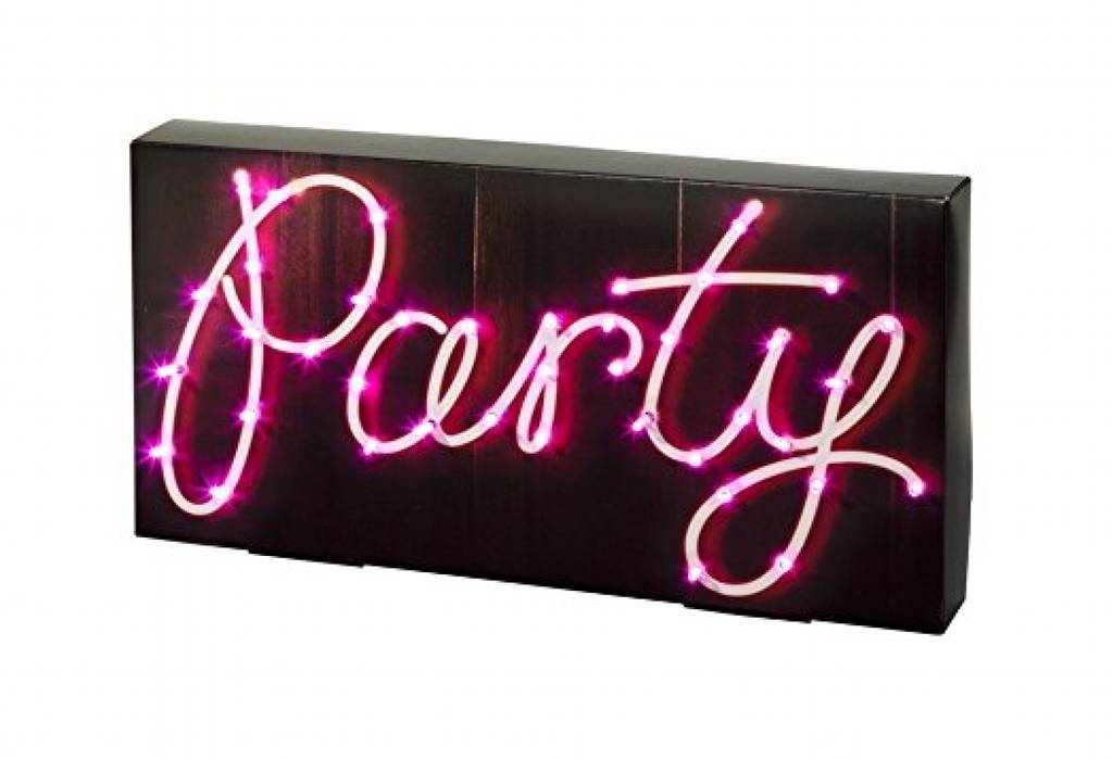 Party Light Up LED Sign By Magpie Decor | notonthehighstreet.com