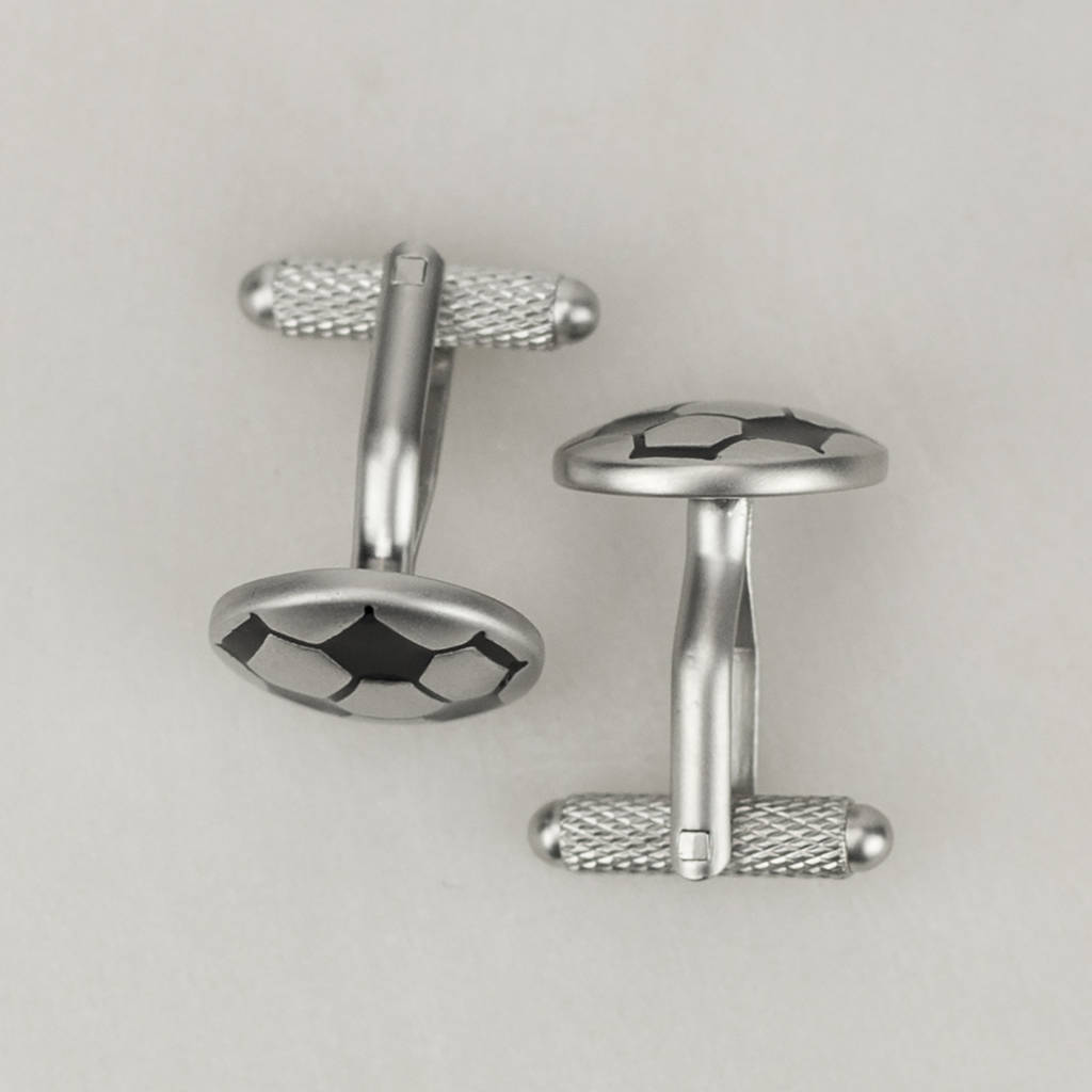 football sporting cufflinks by we love to create | notonthehighstreet.com