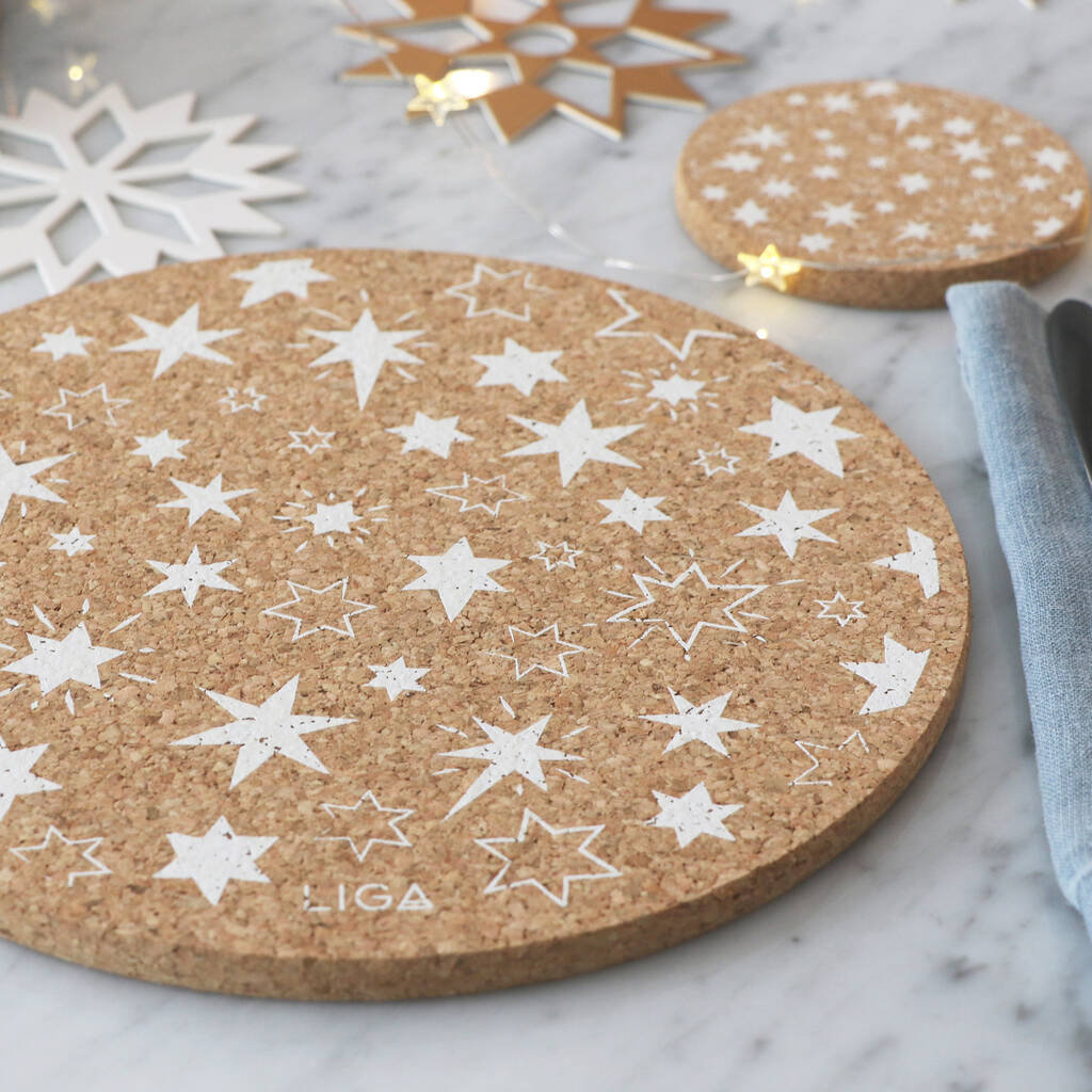 Star Cork Mats By LIGA | notonthehighstreet.com