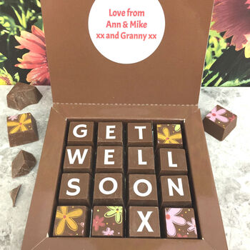 Personalised Get Well Soon Chocolate Box By Cocoapod Chocolates ...