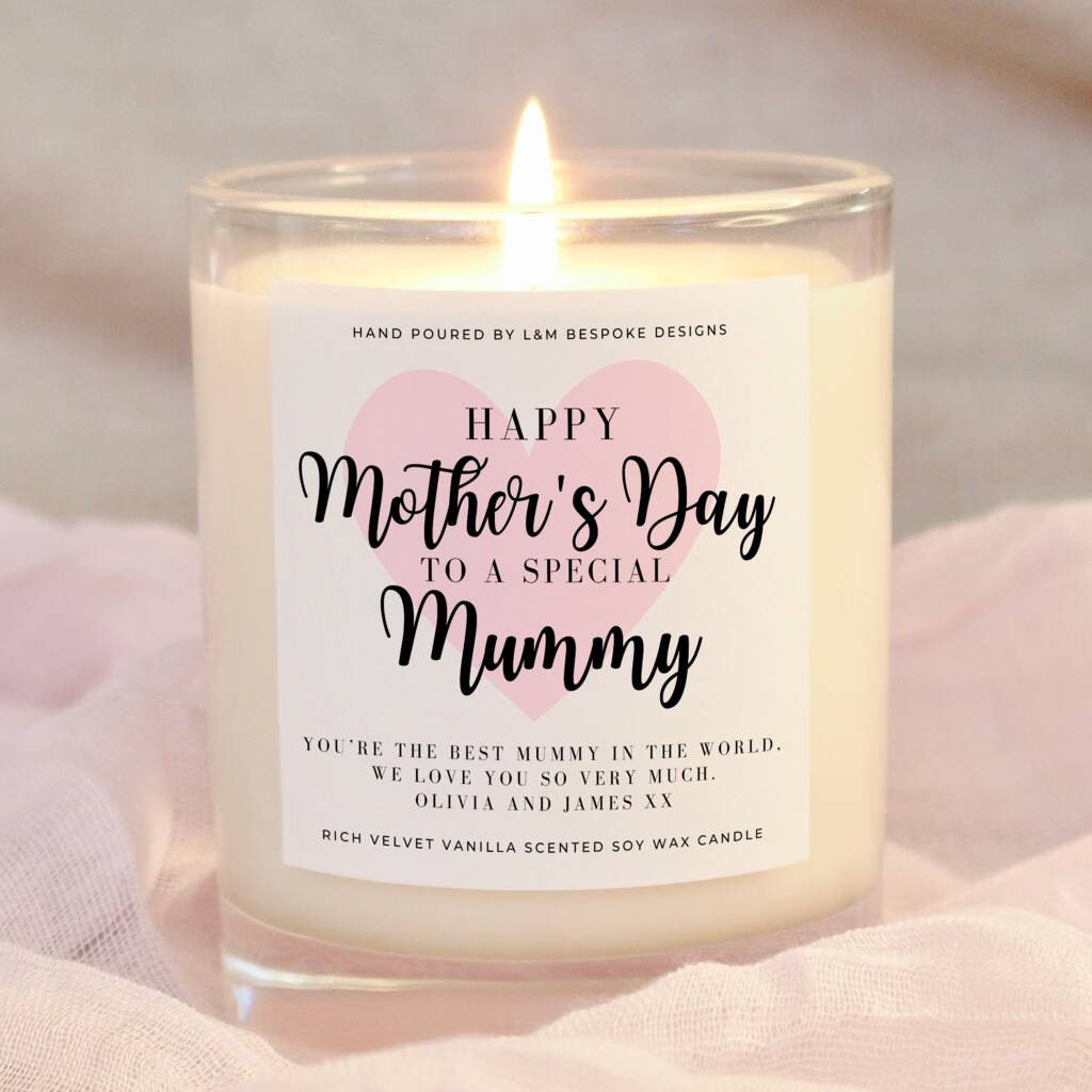 Special Mummy Mother's Day Candle Gift By L&M Bespoke Designs