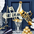 Gold D.I.Y Photo Booth Props By Postbox Party | notonthehighstreet.com