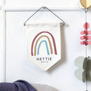 Rainbow And Name Baby Flag By Modo Creative | notonthehighstreet.com