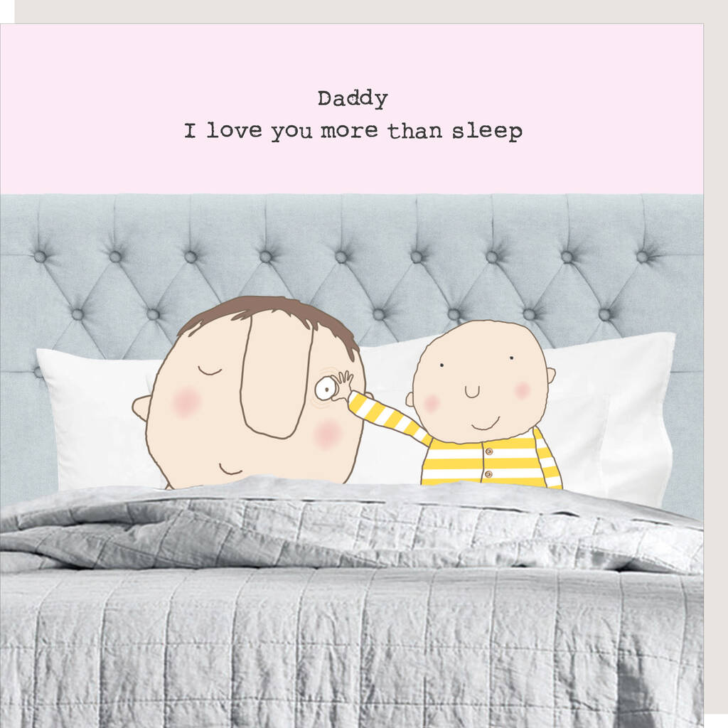 Sleep Father's Day Card By Rosie Made A Thing