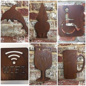 Rusted Silhouette Sign Shapes By RW NORFOLK | notonthehighstreet.com