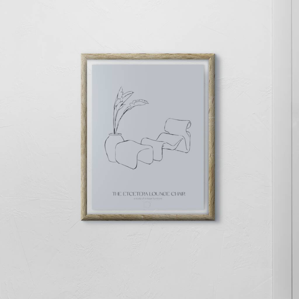 'The Etcetera Chair' Art Print By Line & Honey