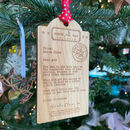 Bespoke Baby's First Christmas Wooden Tag Decoration By Betsy Benn ...