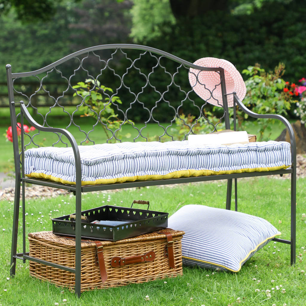 Garden Bench Cushion Collection By Dibor | notonthehighstreet.com