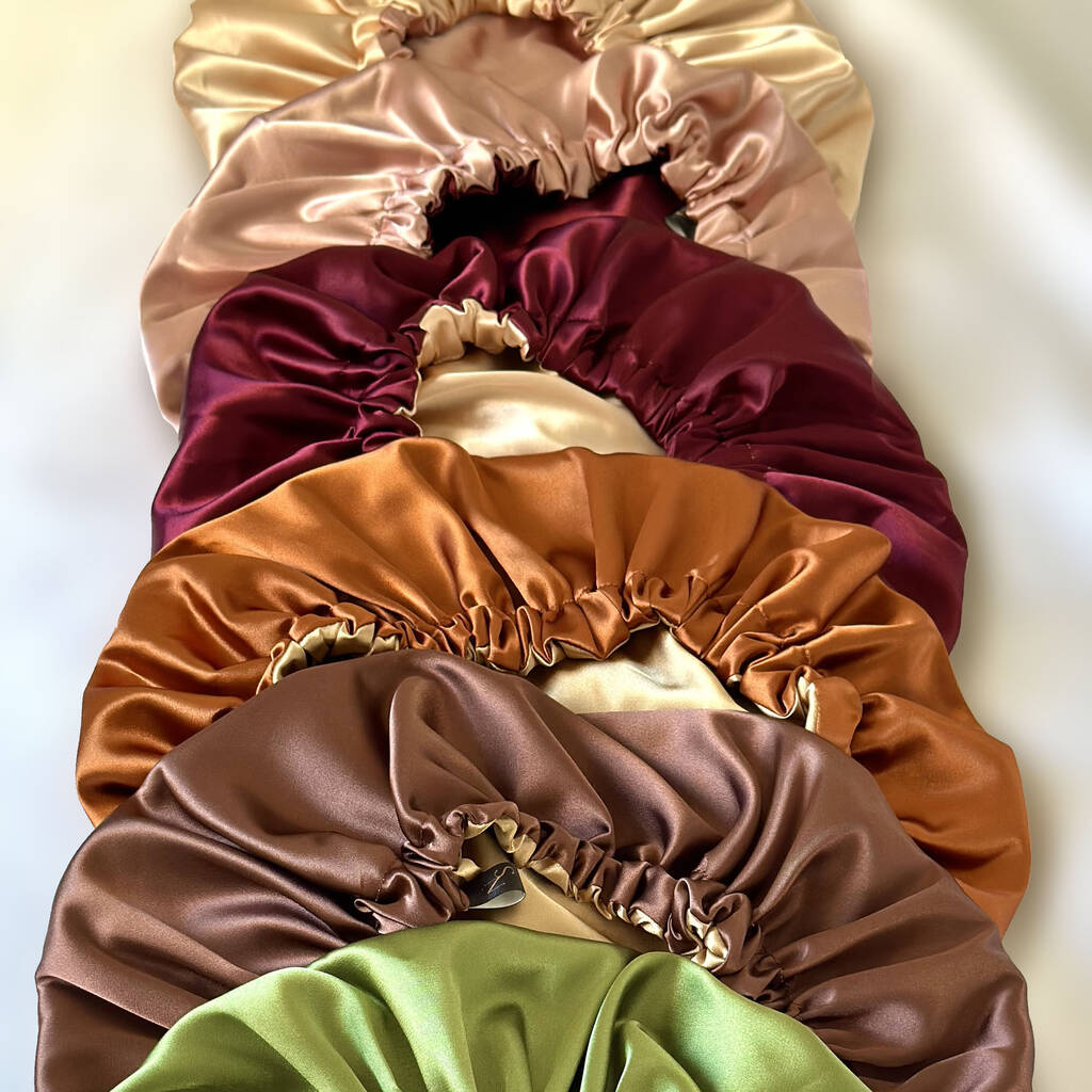 Personalisable Reversible Satin Bonnet 'Gifts For Her' By Nourished ...